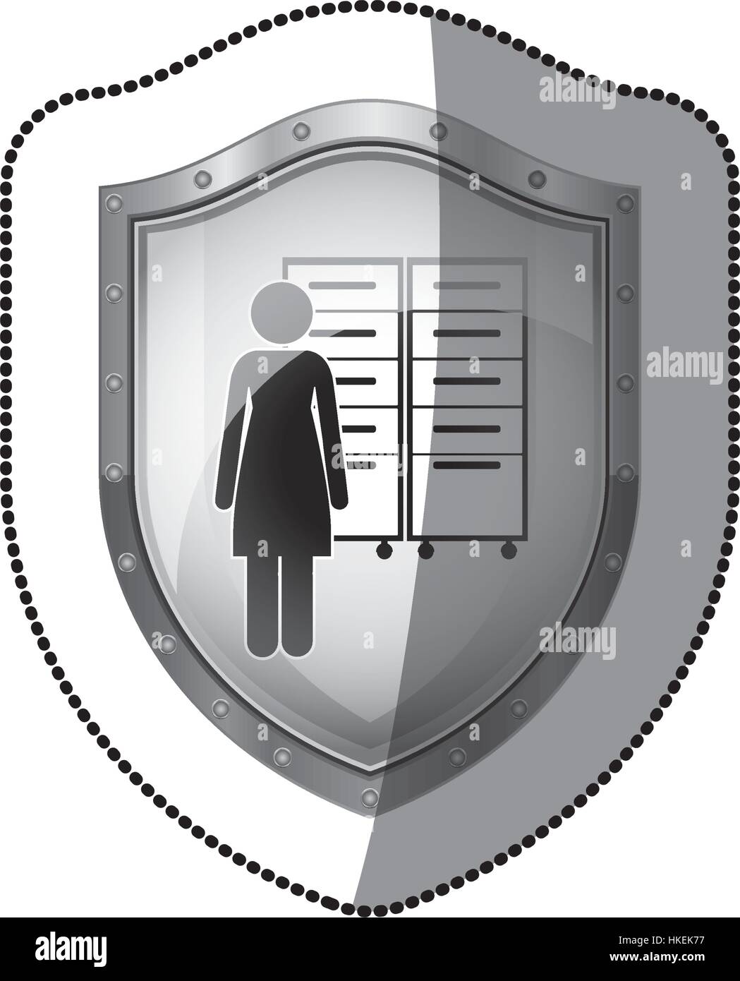 Office secretary pictogram icon vector illustration graphic design ...