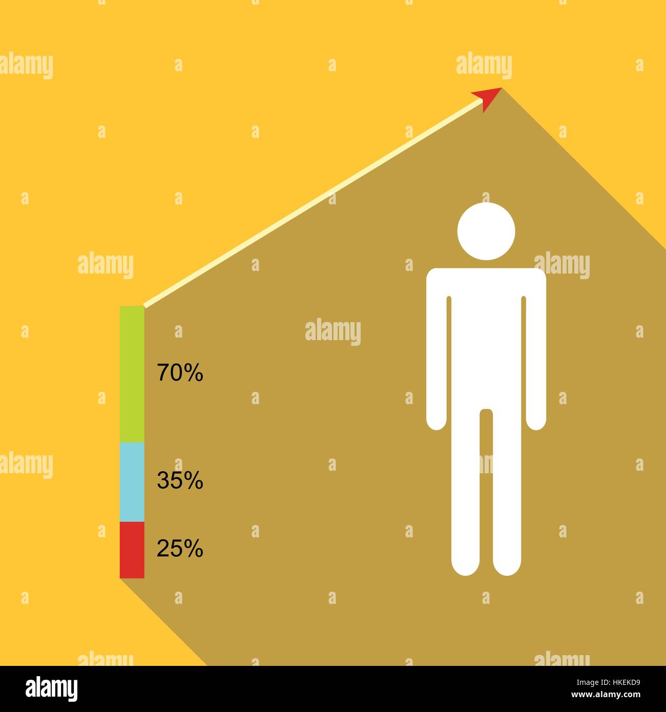 People infographic icon. Flat illustration of people infographic vector ...