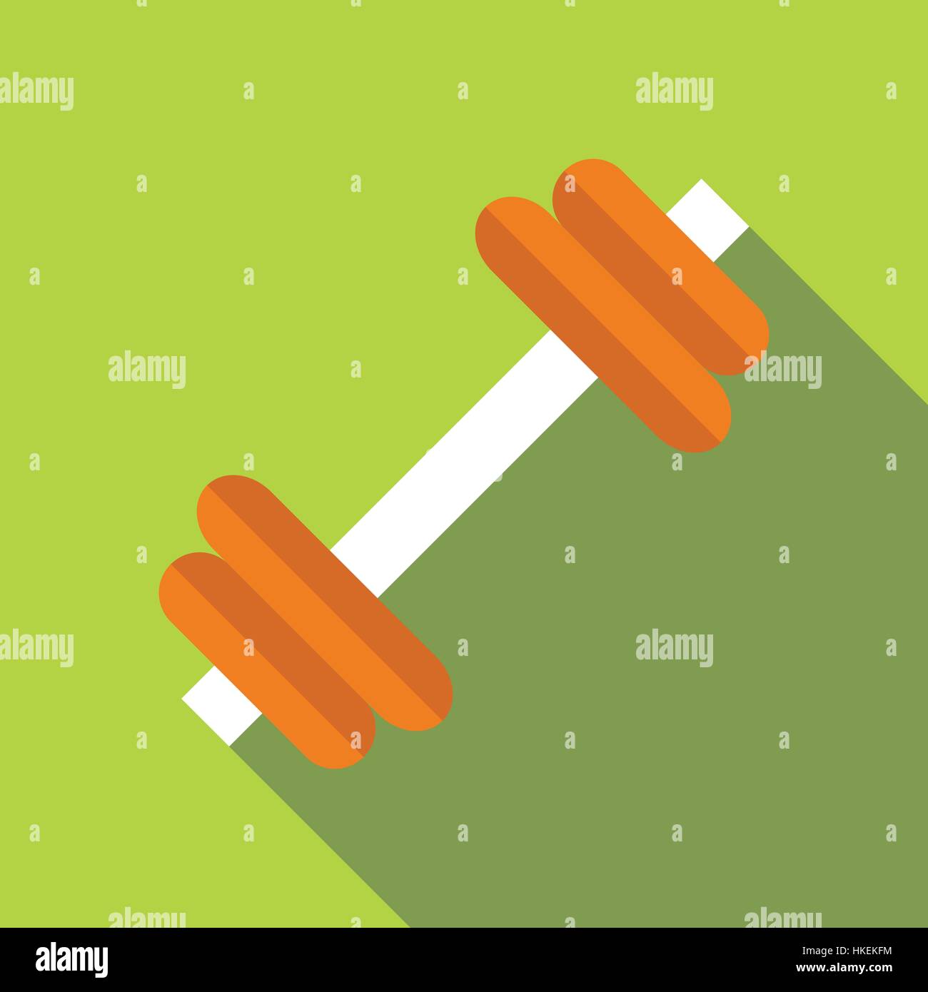 Dumbbell icon. Flat illustration of dumbbell vector icon for web design Stock Vector Image & Art ...