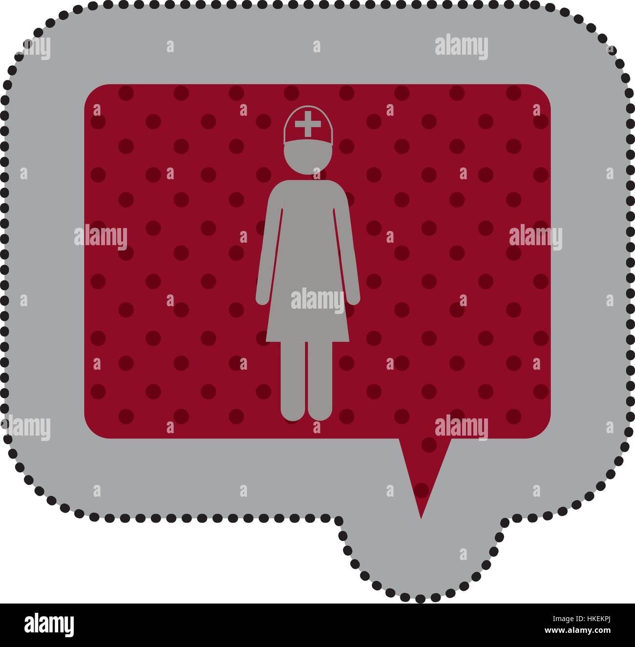 Medical Nurse pictogram icon vector illustration graphic design Stock ...