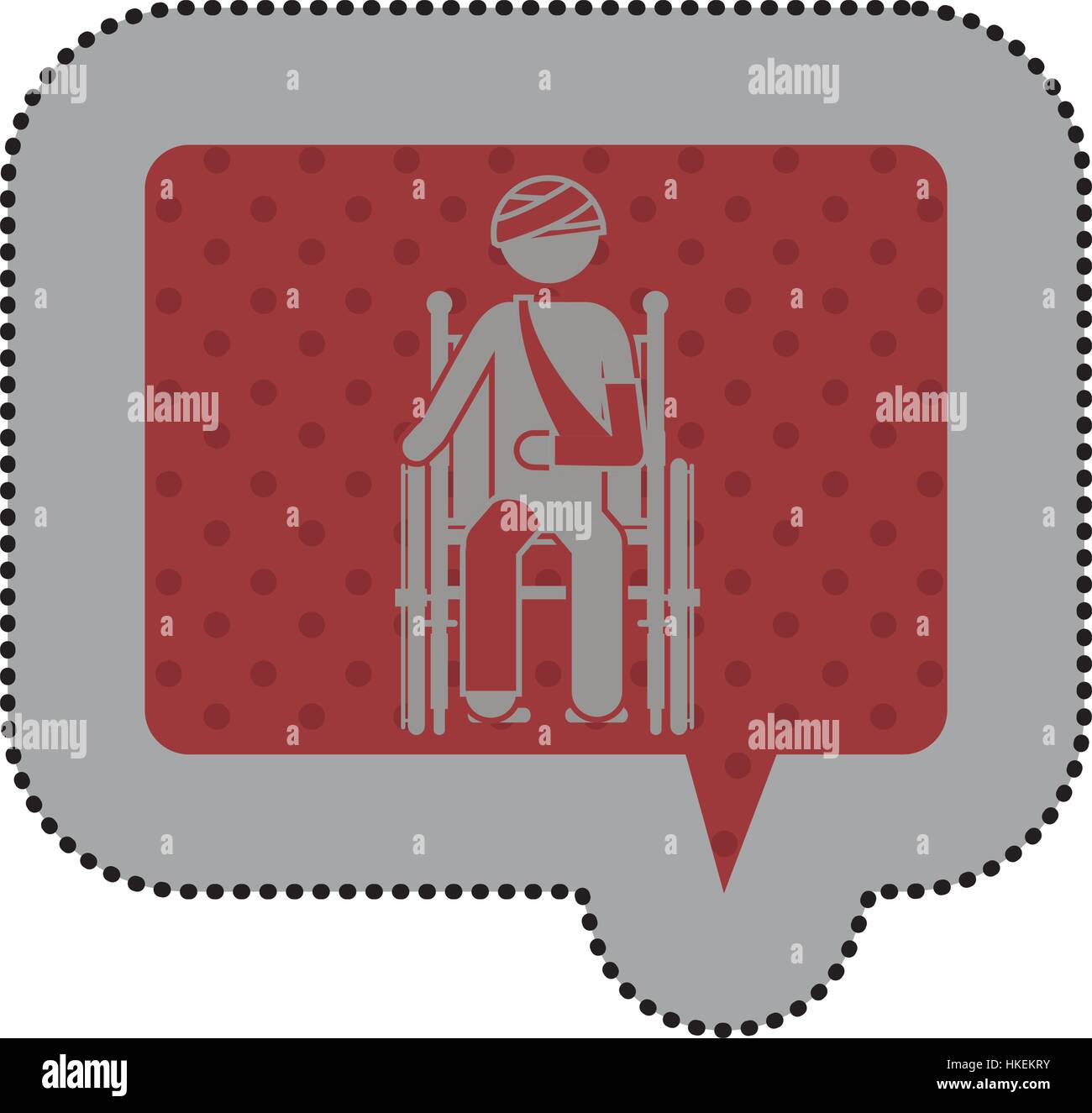 Patient on wheelchair icon vector illustration graphic design Stock ...