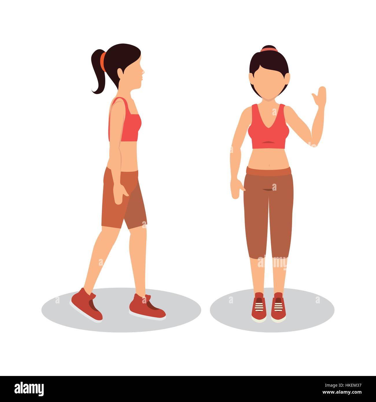 woman athlete avatar fitness sport vector illustration design Stock ...