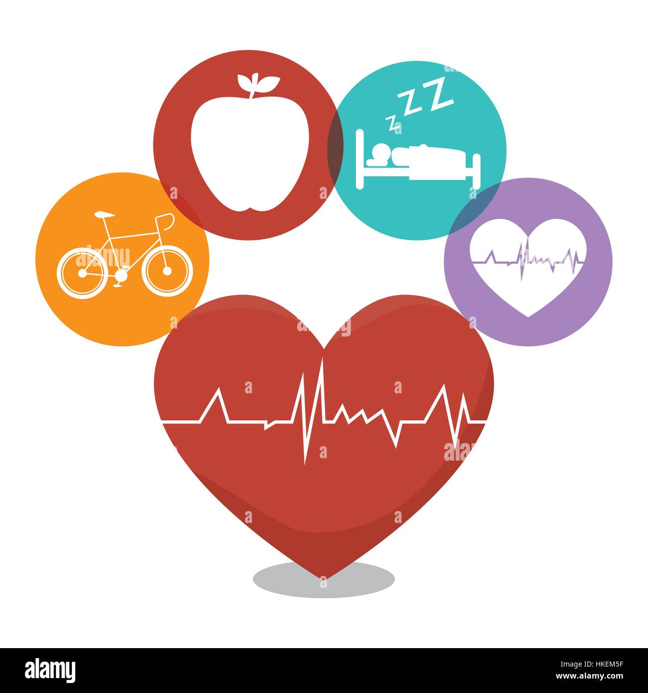 healthy heart cardio icon vector illustration design Stock Vector Image ...