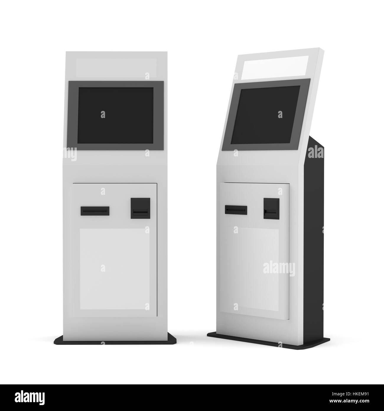 3d render modern touch Black and White Stock Photos & Images - Alamy