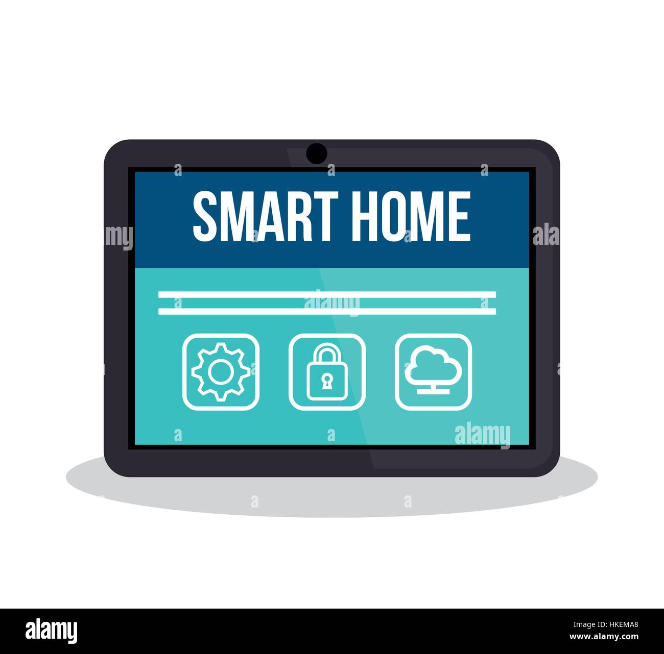 Smarthome technology isolated icon Stock Vector Images - Alamy