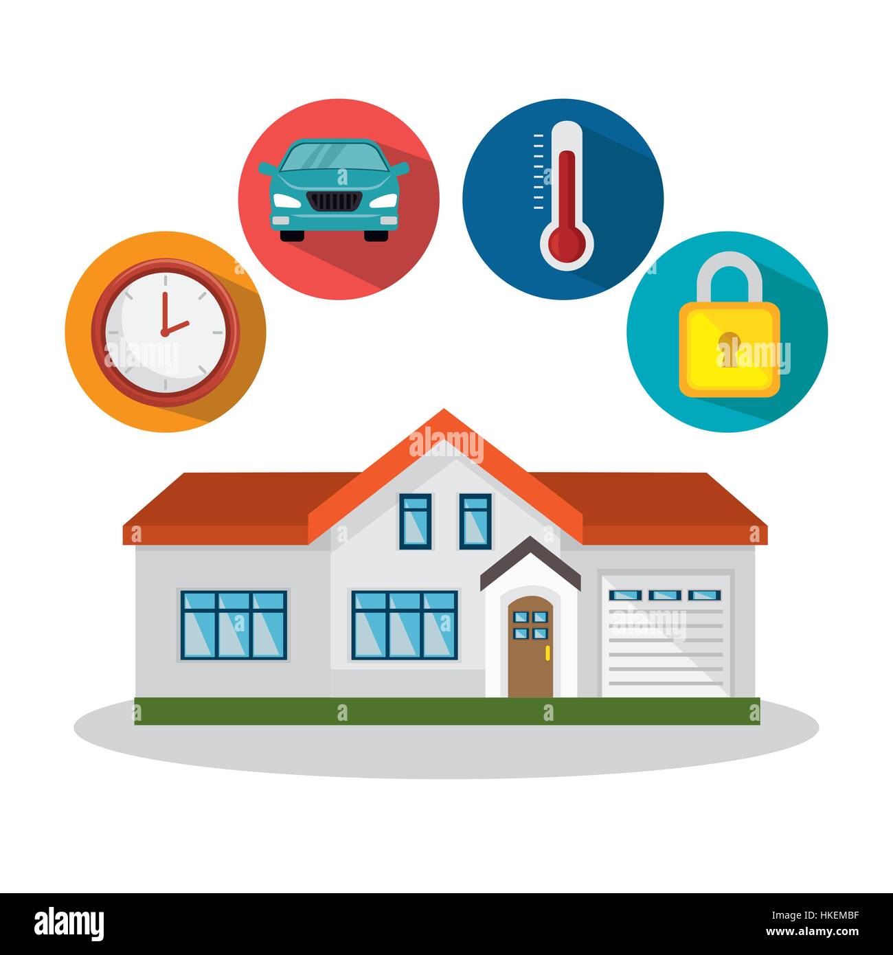 smarthome technology isolated icon vector illustration design Stock ...
