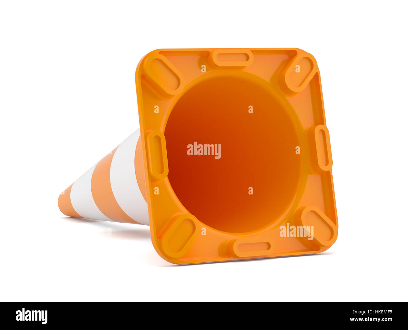 Orange traffic cone Stock Photo - Alamy
