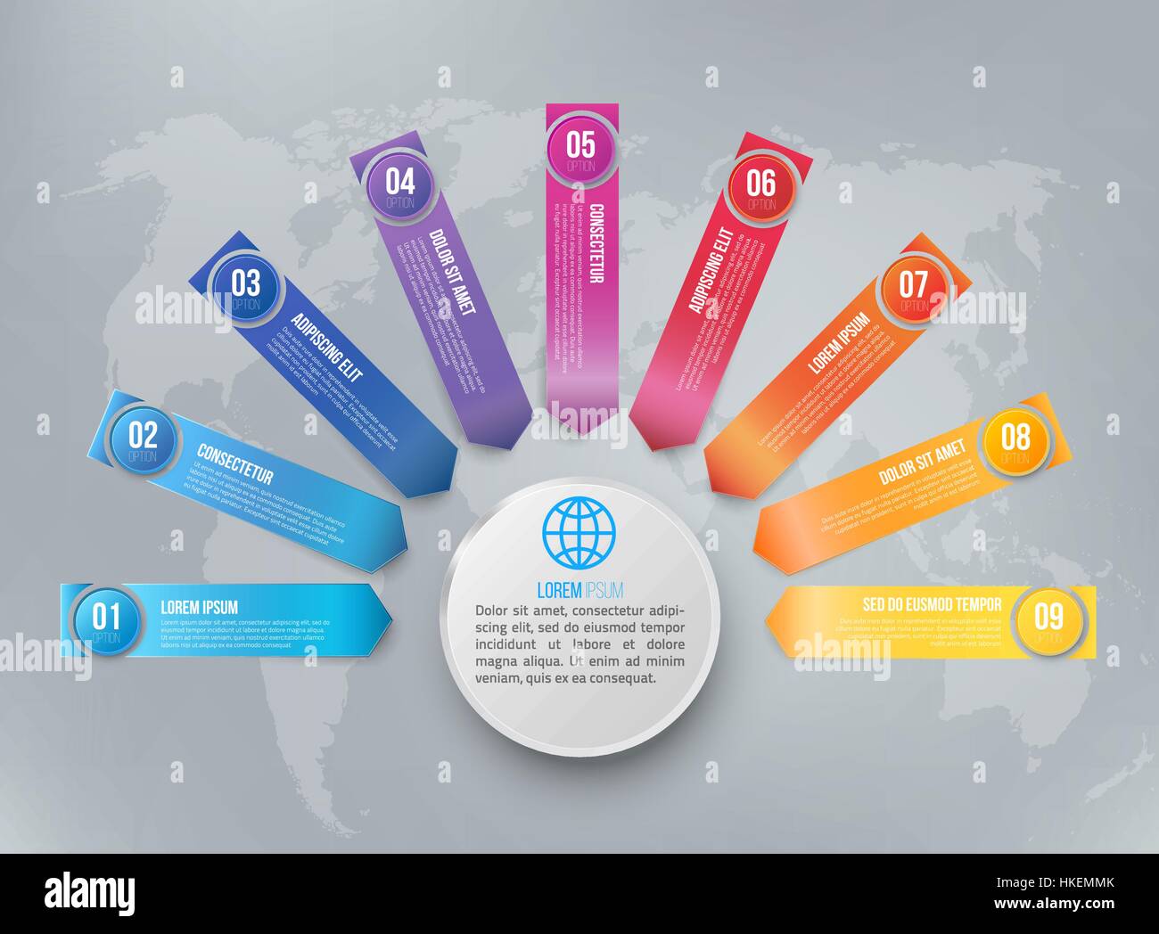 Arrows Infographic Template Stock Vector Image & Art - Alamy