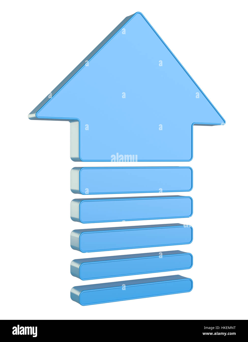 Blue Up Arrows Stock Photo - Alamy