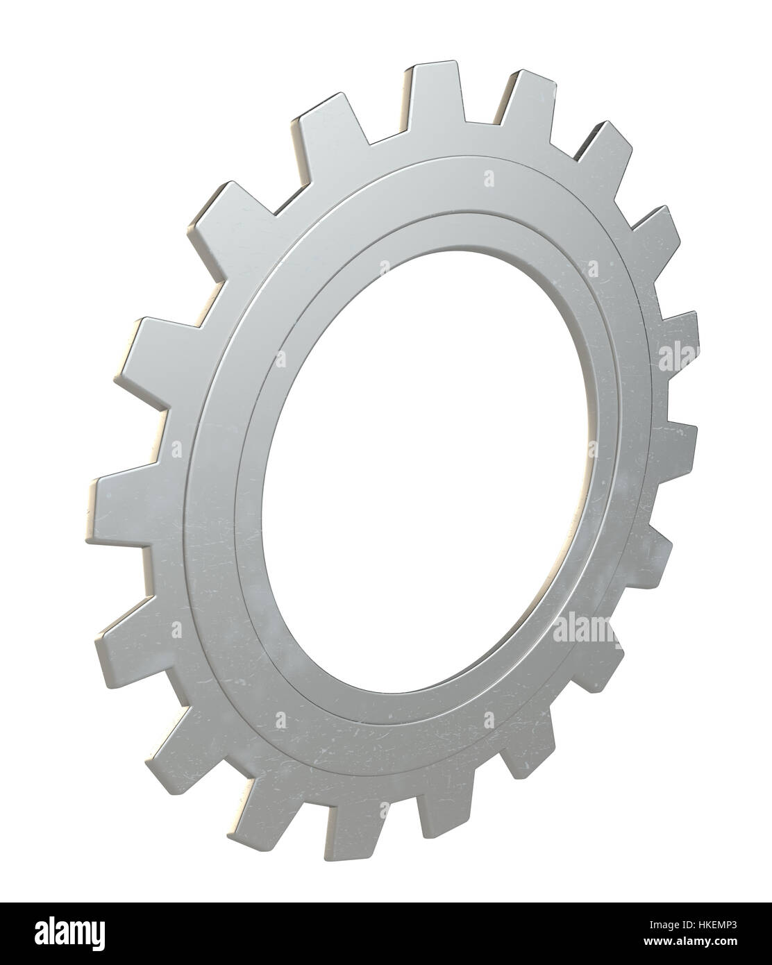 Metal gear isolated on white background Stock Photo - Alamy