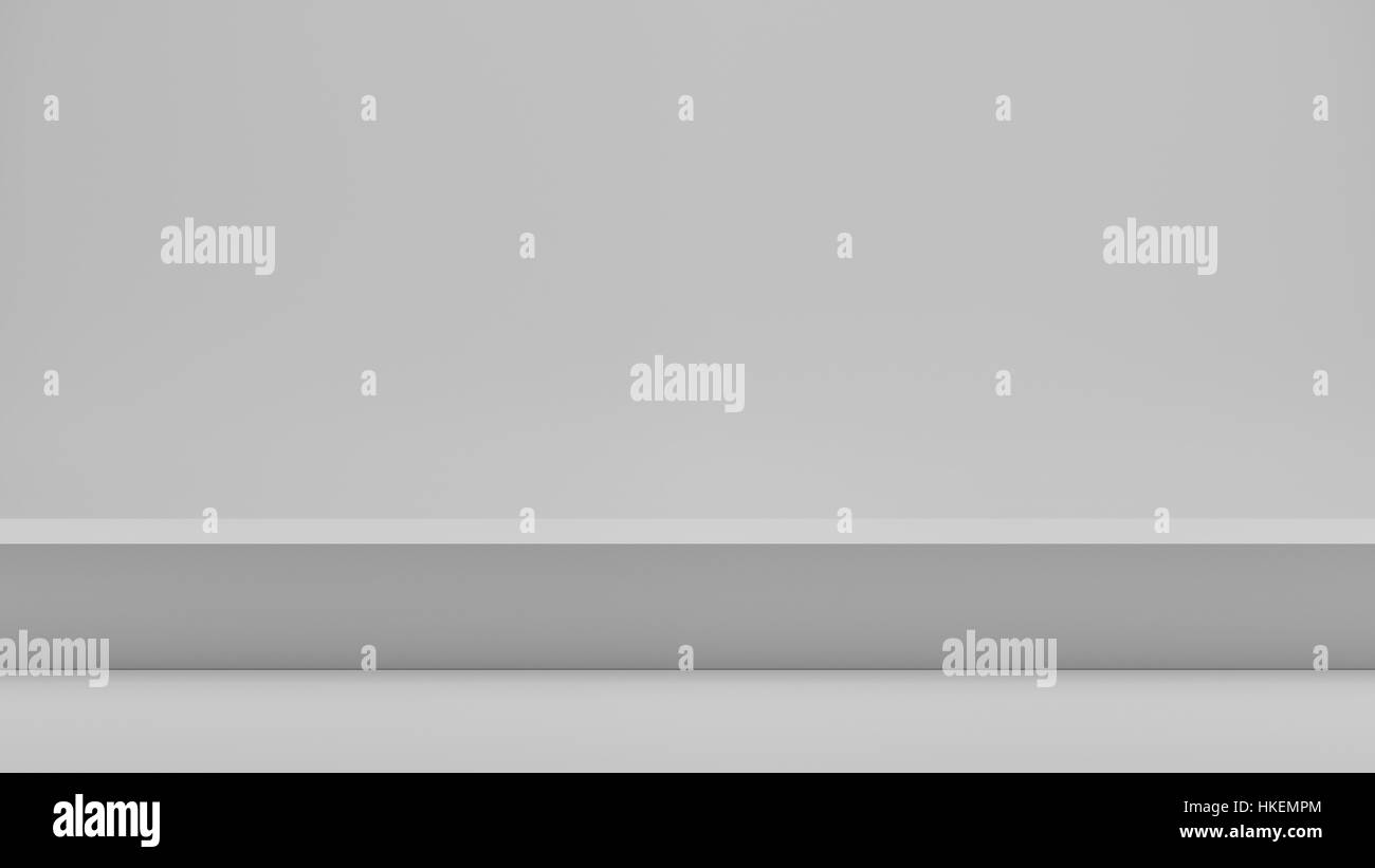 Cube in gray photo studio Stock Photo - Alamy