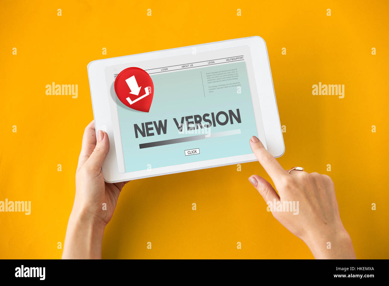 New Version Download Application Concept Stock Photo - Alamy