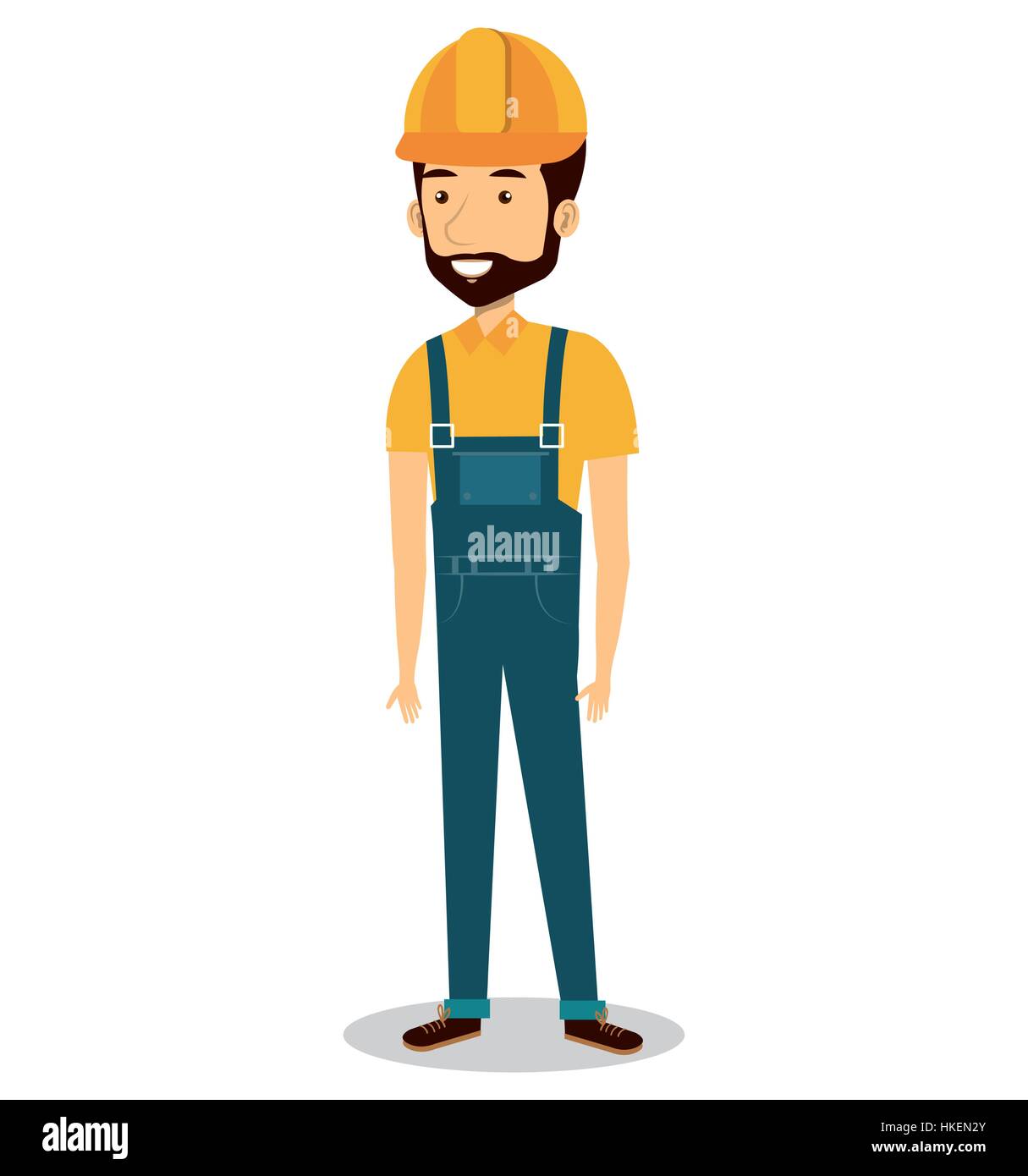 male builder avatar character vector illustration design Stock Vector ...