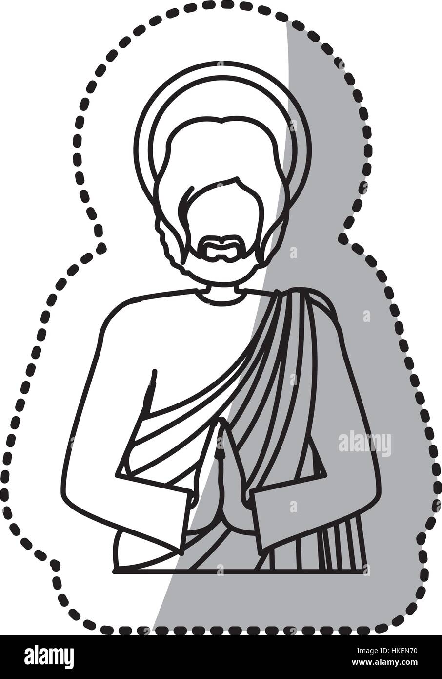 Jesus christ christianity icon vector illustration graphic design Stock ...