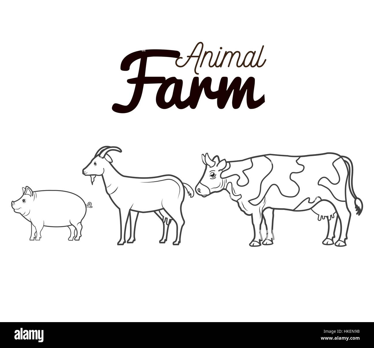 animals farm group icon vector illustration design Stock Vector Image ...