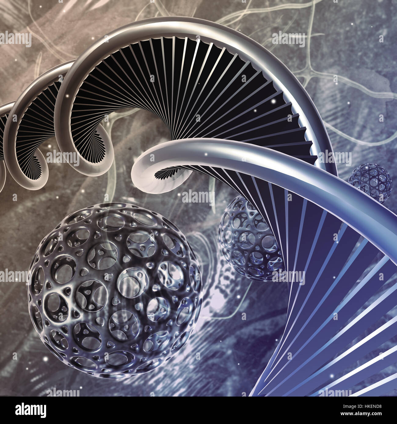 Illustration of a Dna Stock Photo - Alamy