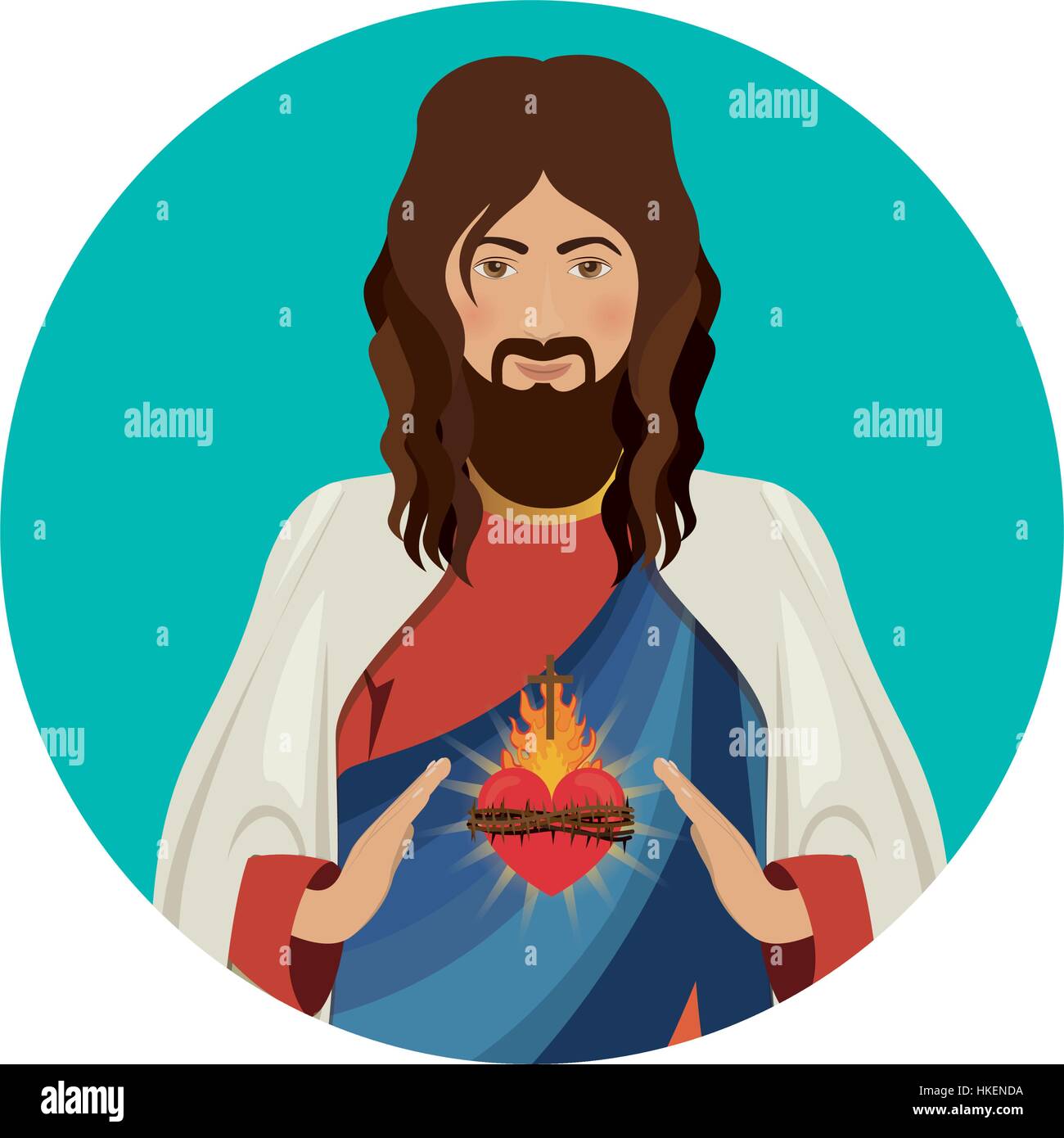 Jesus christ christianity icon vector illustration graphic design Stock ...