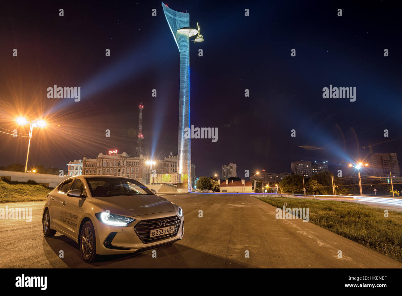 Brand new motor cars Hyundai Stock Photo - Alamy
