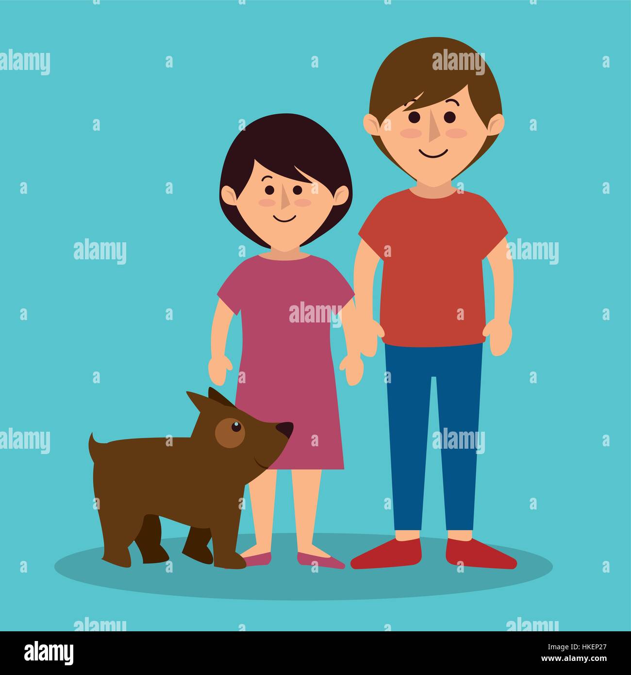 cute family members group vector illustration design Stock Vector Image ...