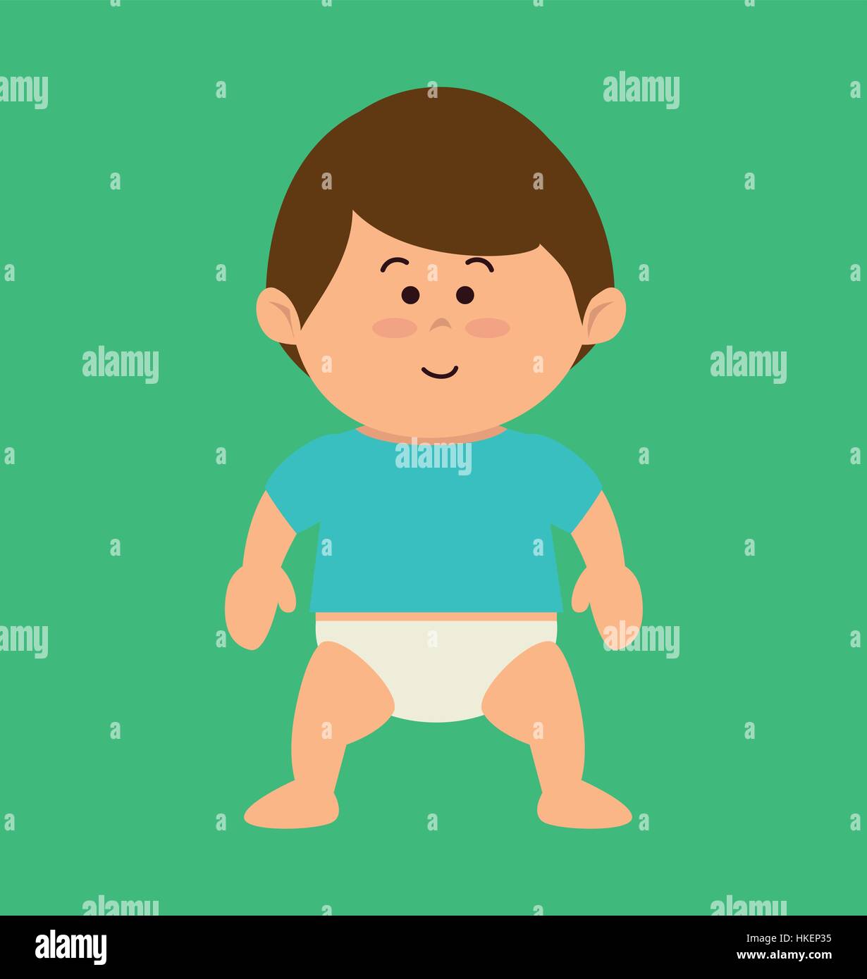 cute little baby character vector illustration design Stock Vector ...
