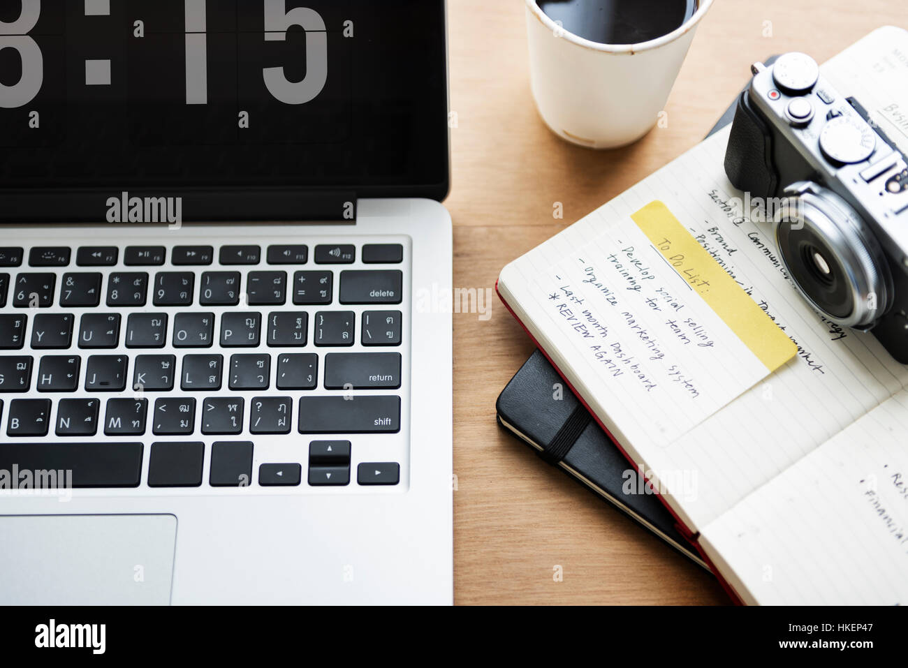 Digital Laptop Working Camera Concept Stock Photo - Alamy