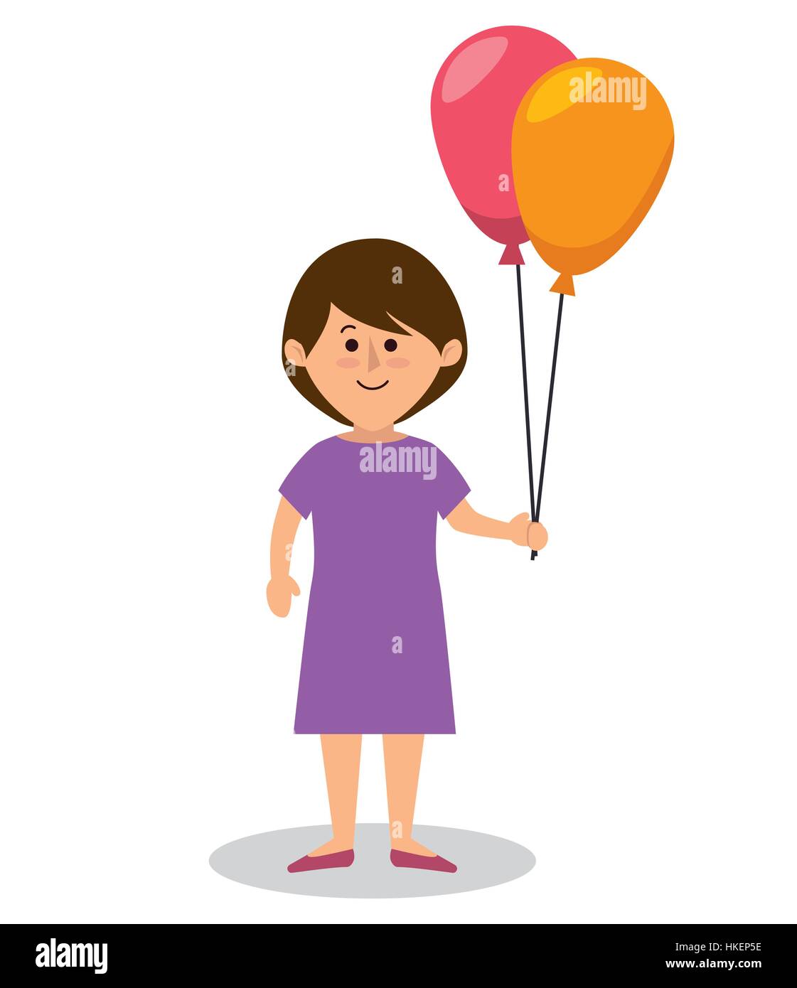 cute little girl drawing vector illustration design Stock Vector Image ...
