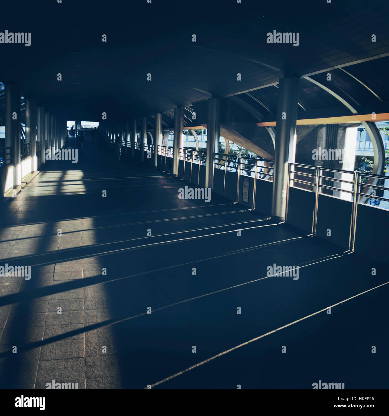 Empty BTS skytrain in Bangkok Stock Photo - Alamy