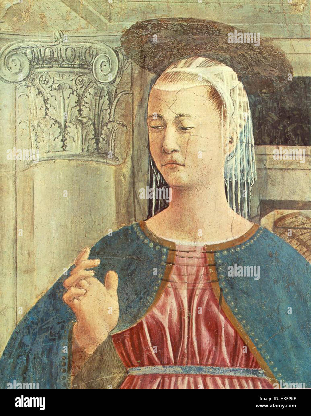 A painting by Piero della Francesca depicting the Annunciation, an ...