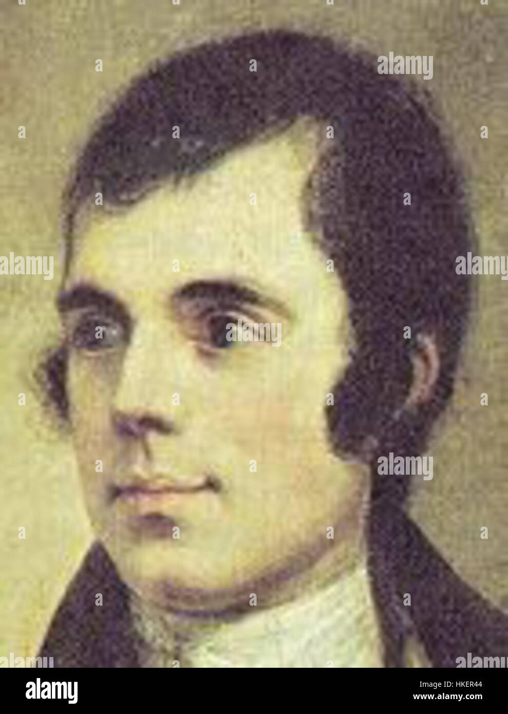 The portrait of Robert Burns, Scotland's national poet, captures his ...