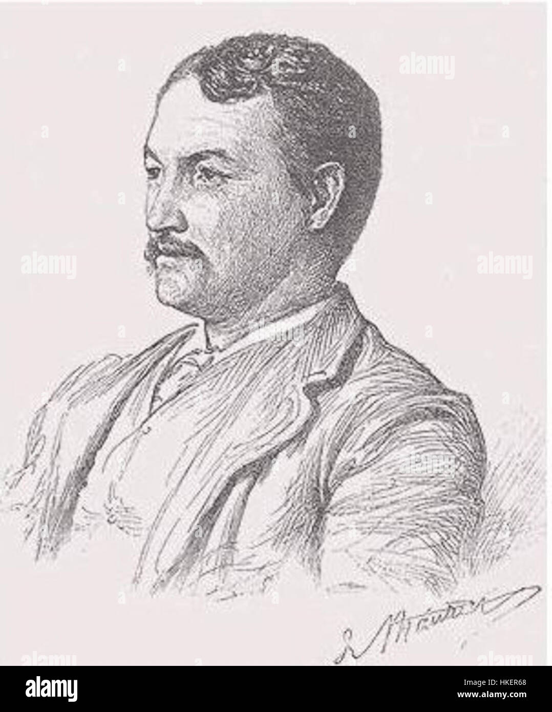 Portrait of Frank Millet by his contemporary, author and illustrator ...