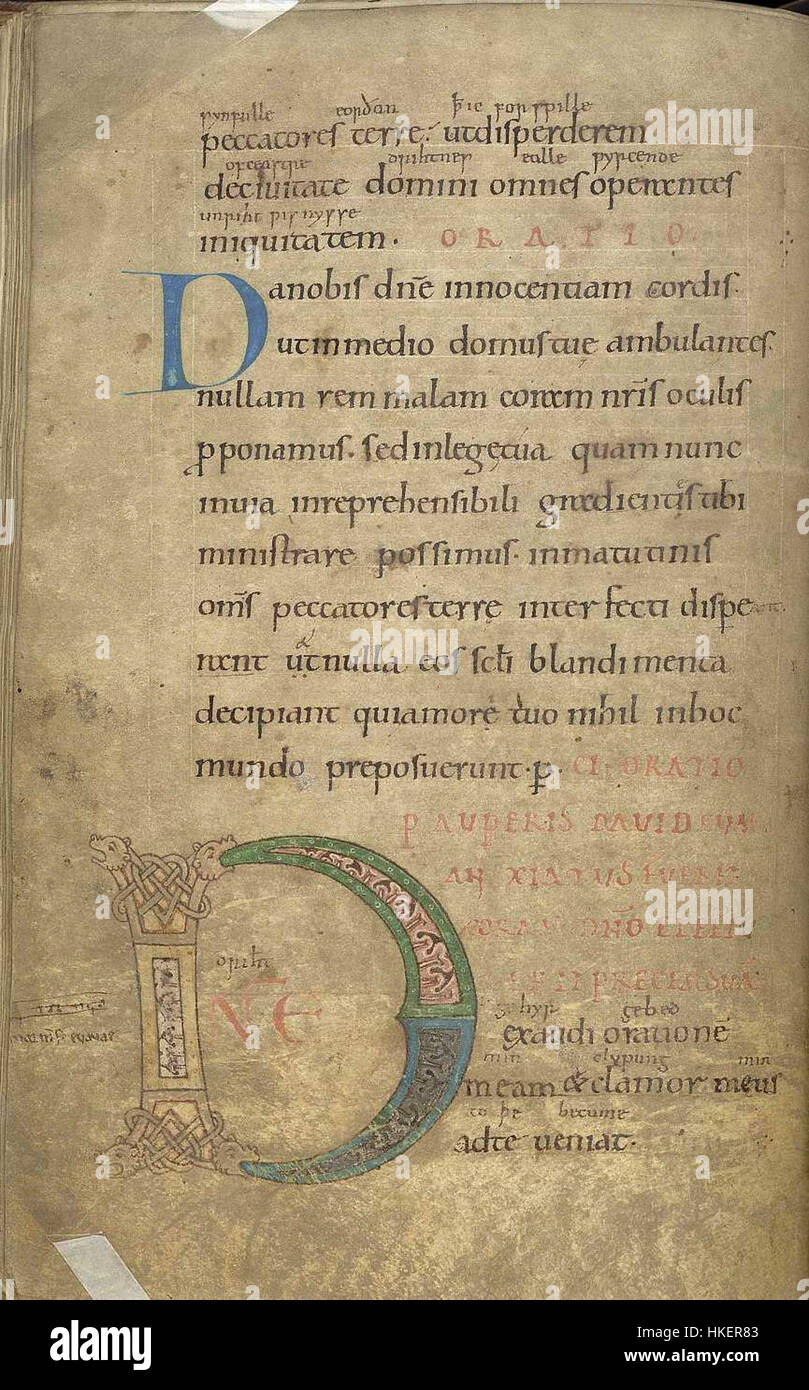 Medieval manuscript letter d hi-res stock photography and images - Alamy