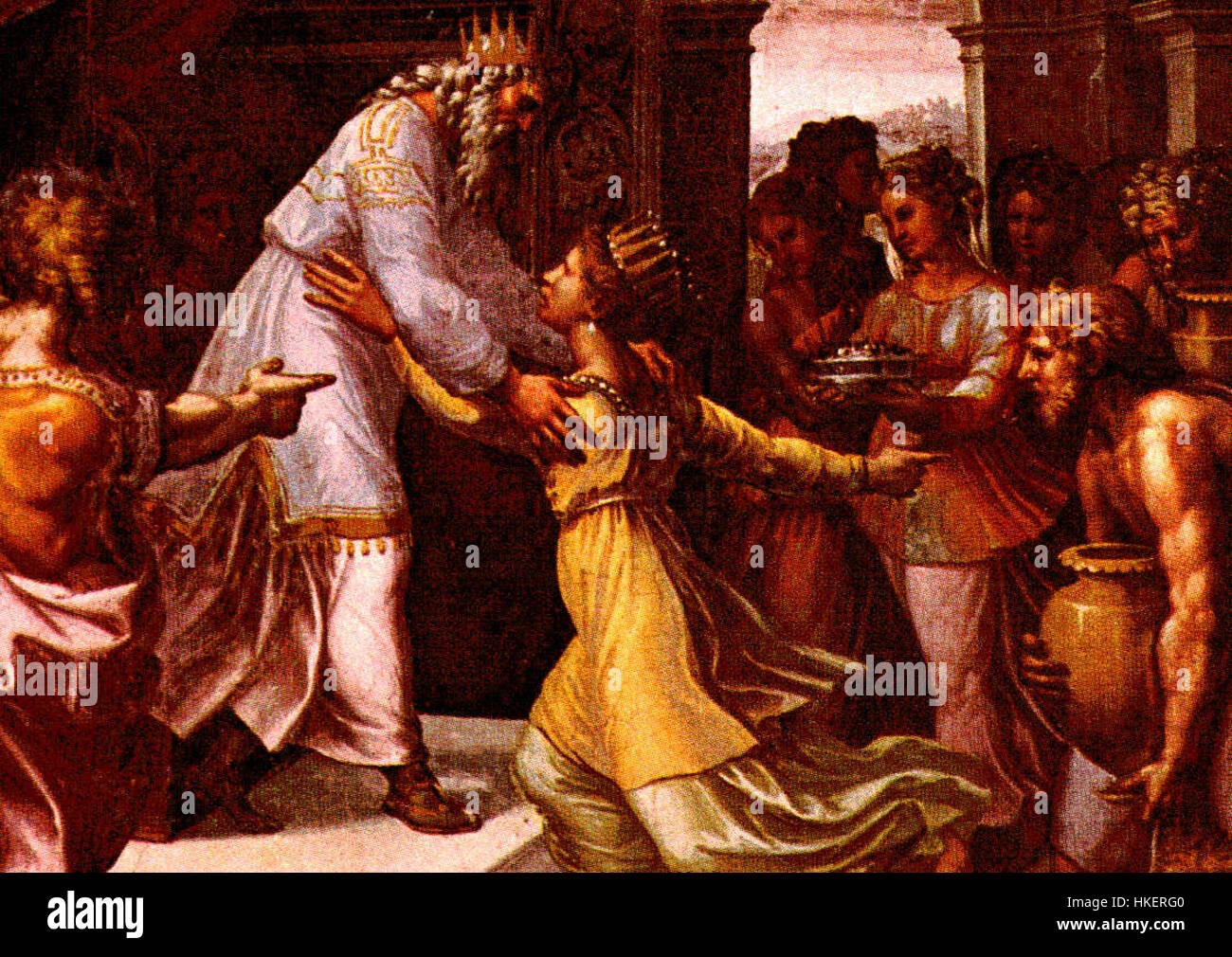 Raphael's painting of the Queen of Sheba and King Solomon depicts the ...