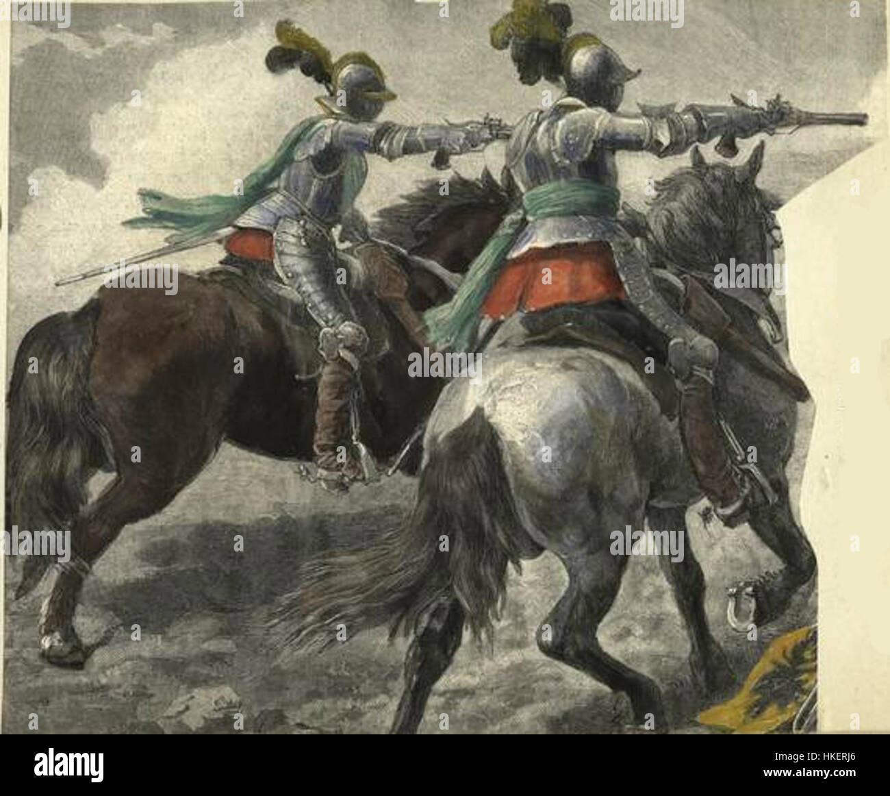 This artwork depicts the Pappenheim Curassiers, a regiment of heavy ...