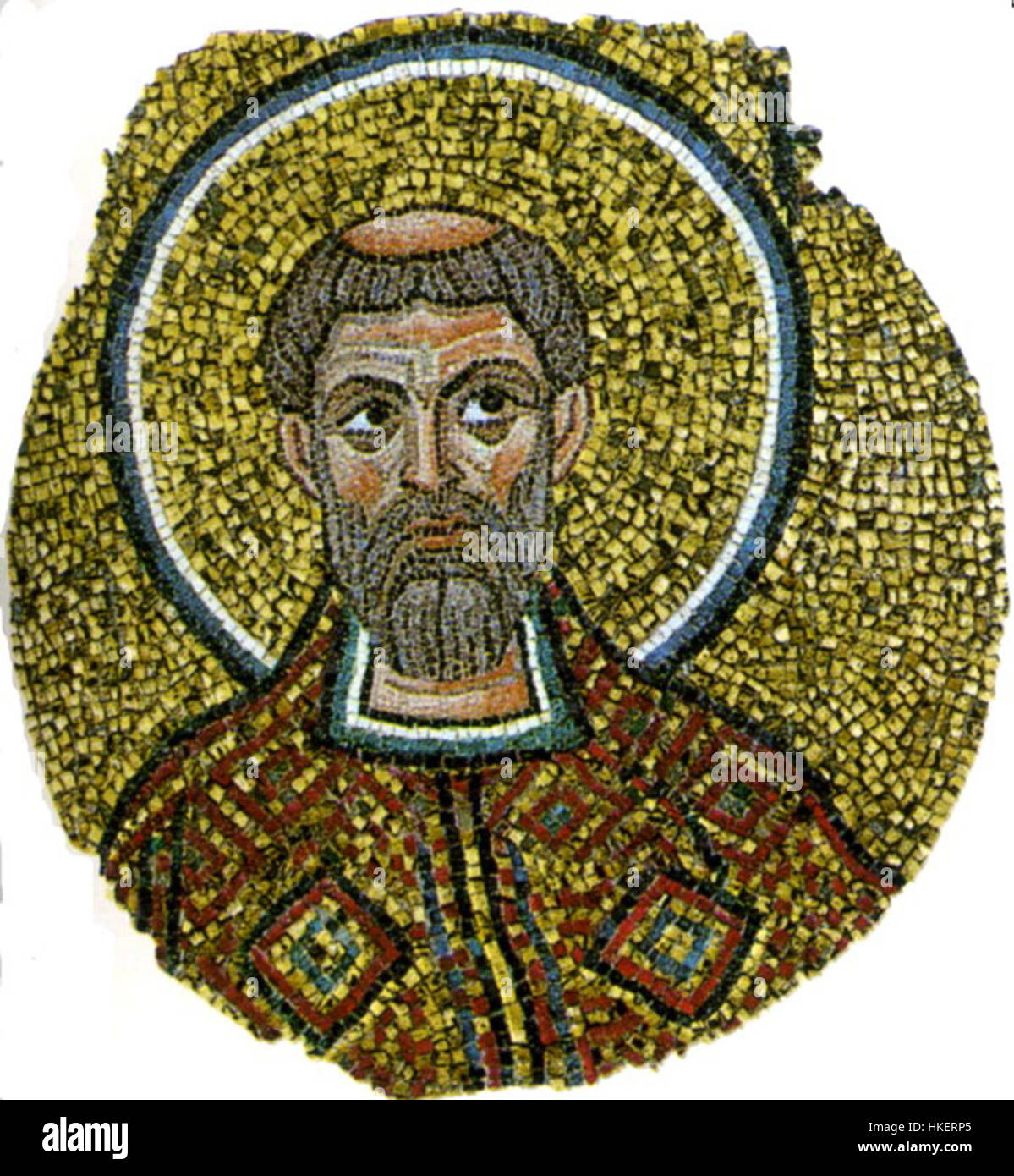 This oil painting of Saint Barbatianus depicts the Christian martyr in ...