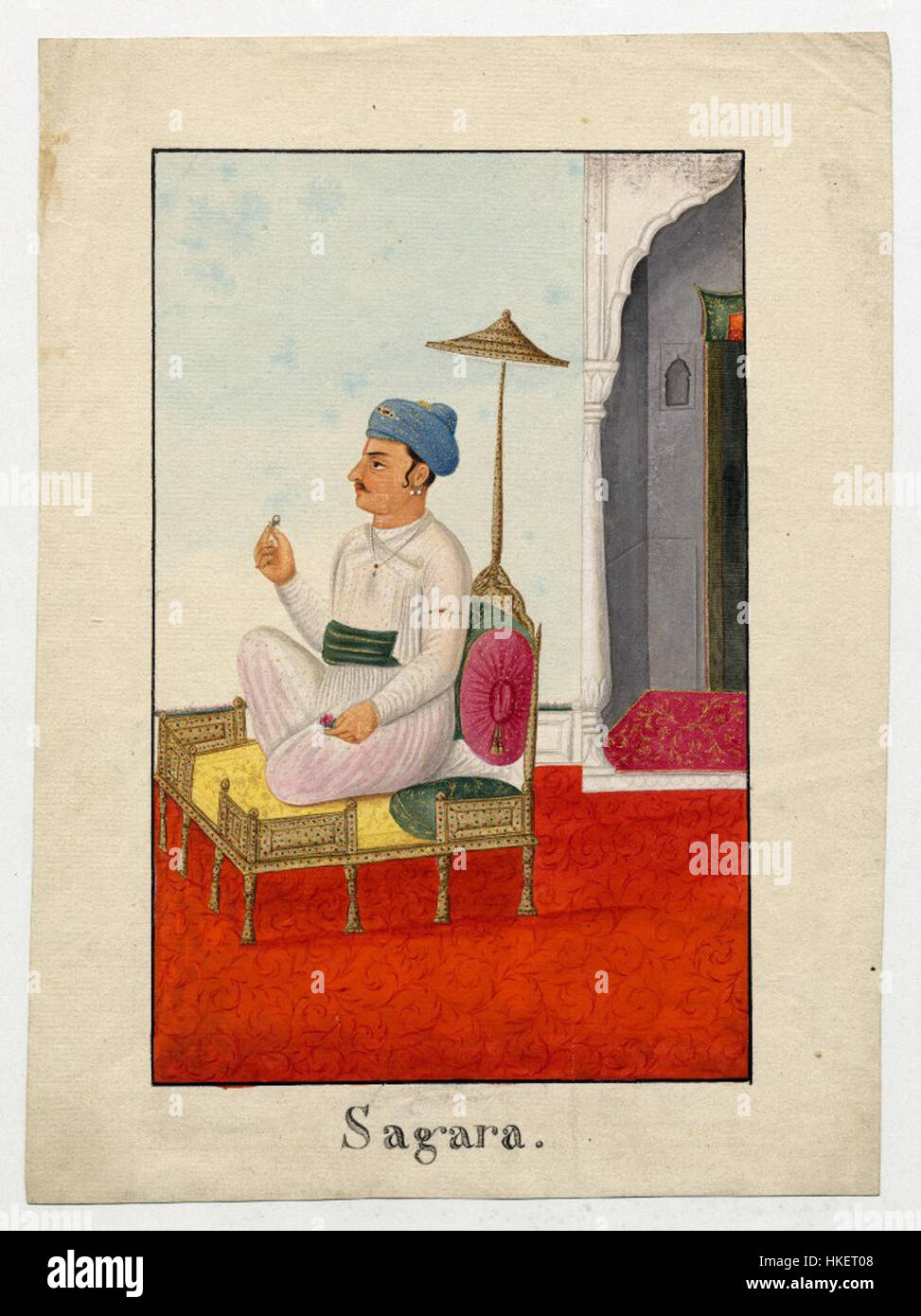 This artwork depicts Sagara, a Vedic king and ancestor of the legendary ...