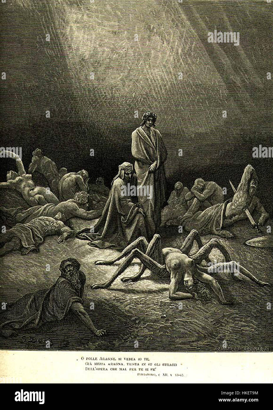 An artwork titled *Pur 12 Aracne*, possibly depicting the mythological ...