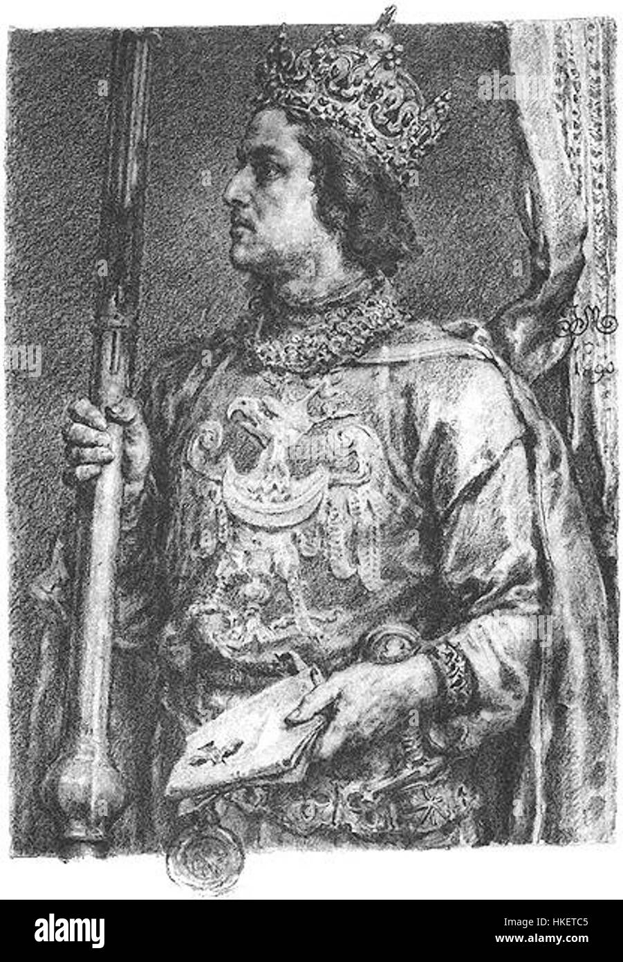 *Przemysl II* is a historical painting of the 13th-century Polish ...