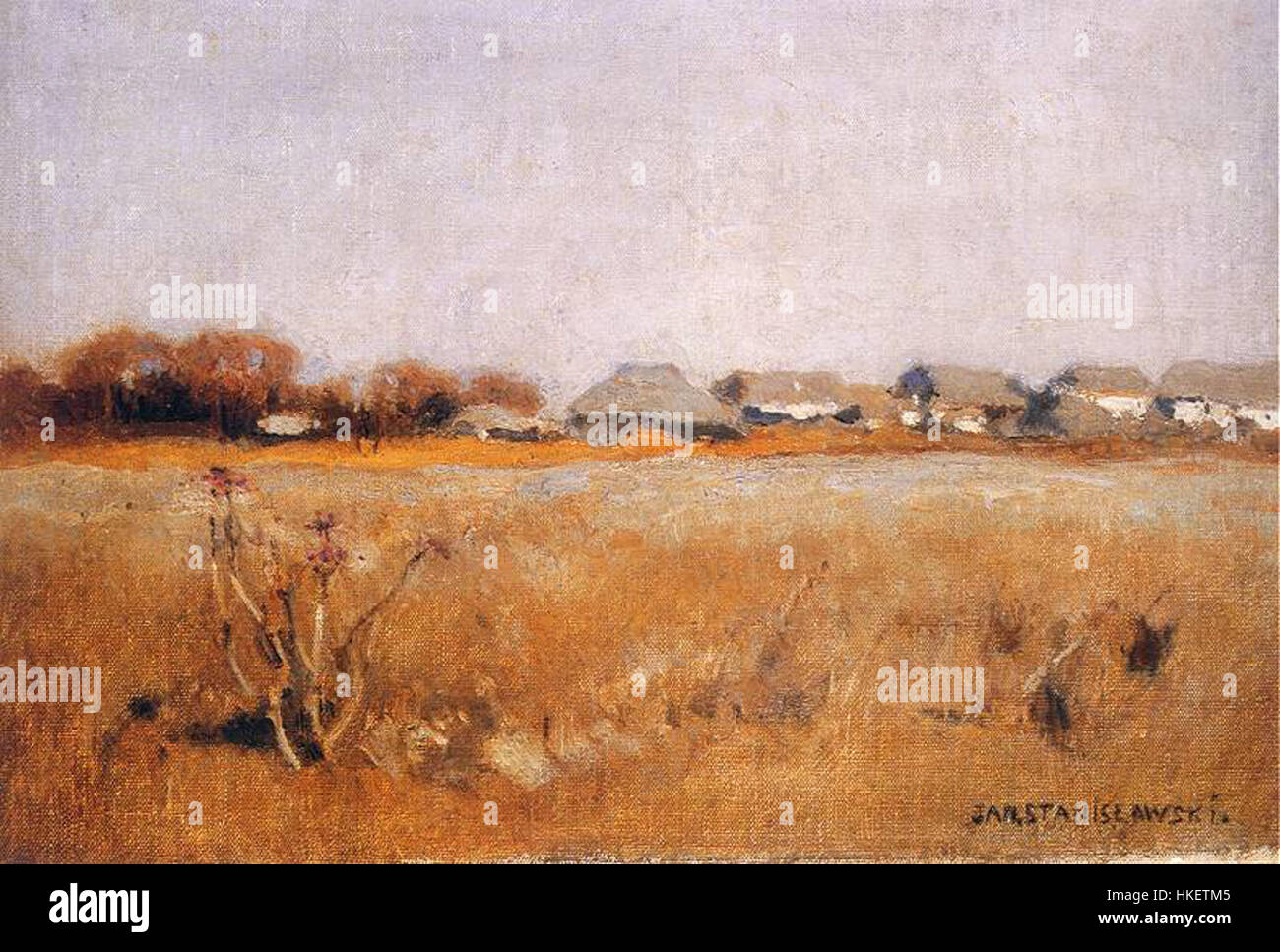 This 1900 painting by Jan Stanislawski depicts a scene from Ukraine ...