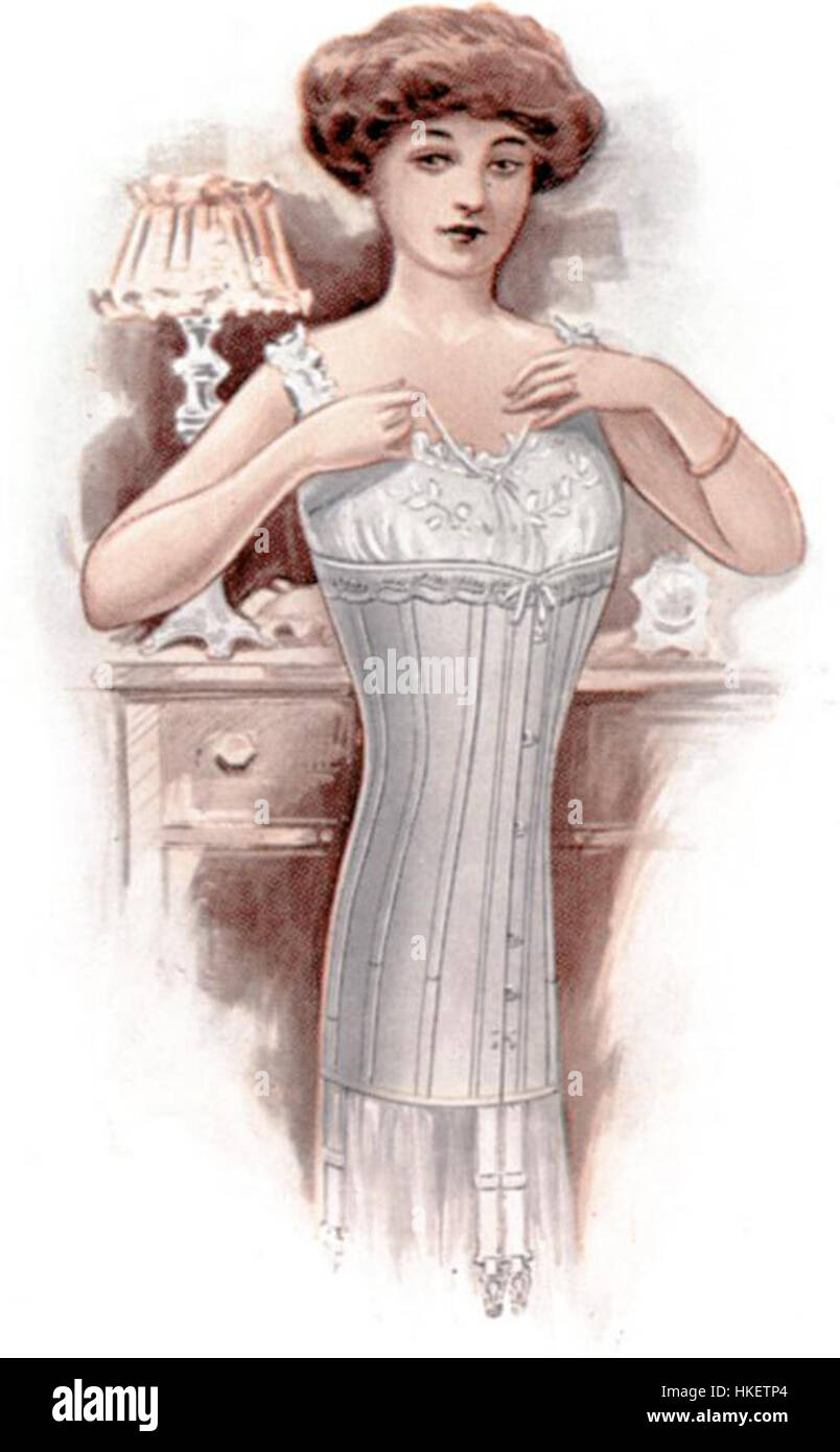 The 'Spirella Corsets 1913 Style 22' advertisement artwork showcases ...