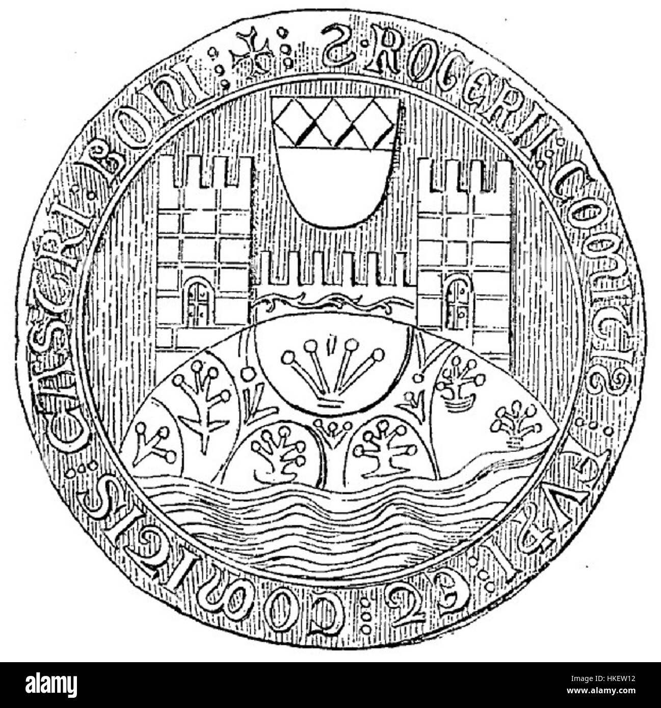 The painting of Roger IV of Foix, a 13th-century count from the region ...