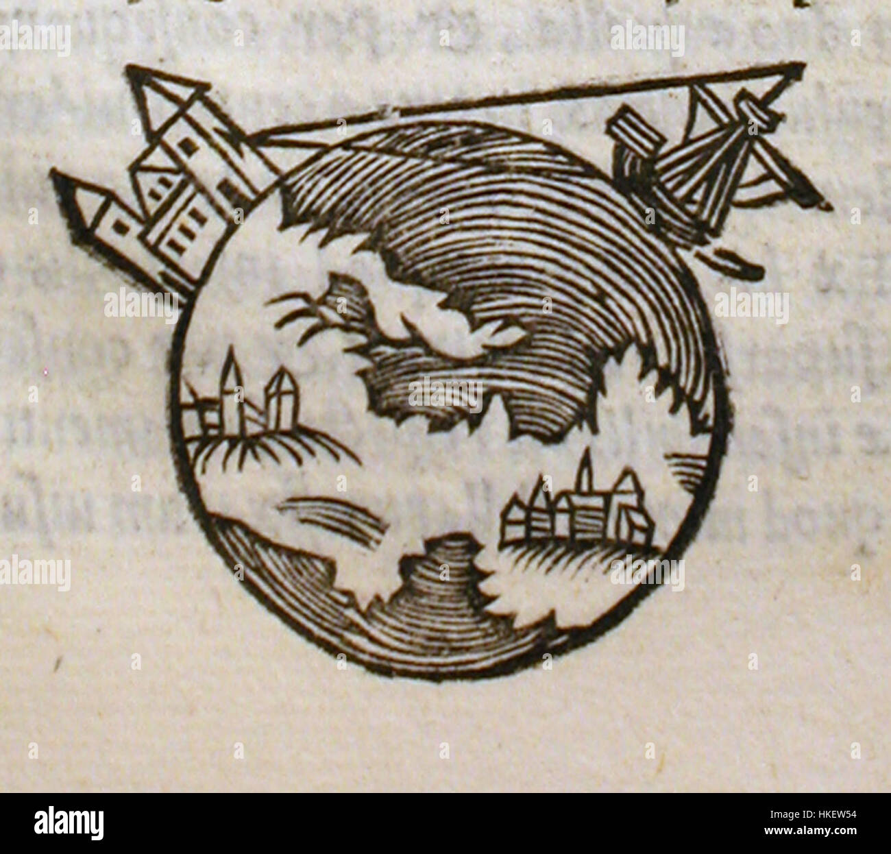 This 1550 illustration from Sacrobosco's 'De Sphaera Mundi' showcases ...