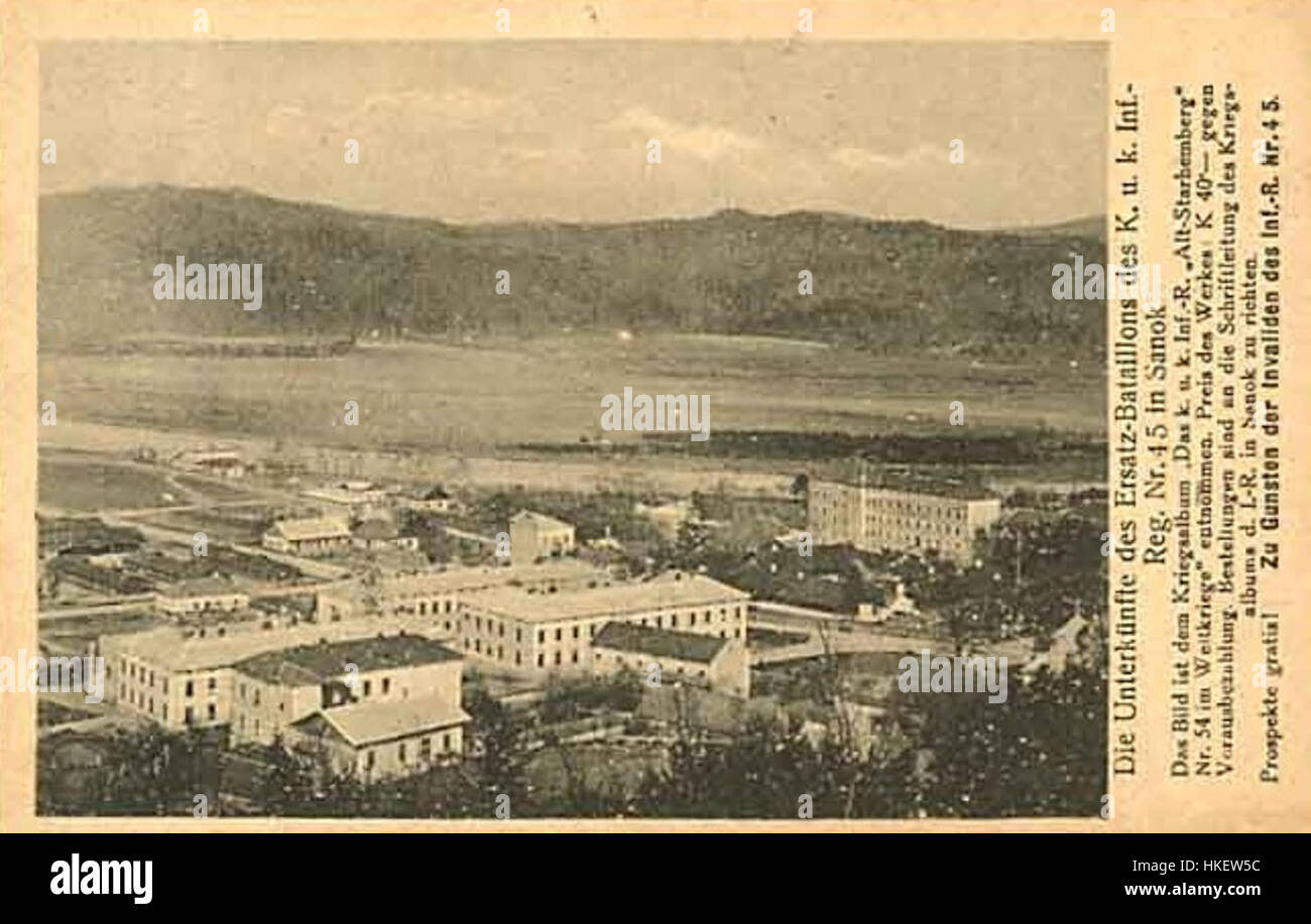 'Sanok Kaserne' is an artwork that portrays the historic military ...