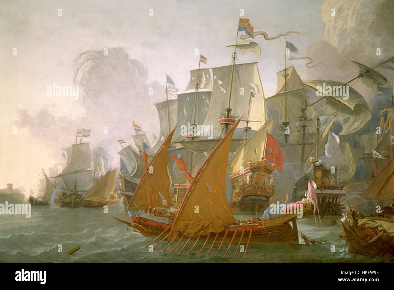 This painting captures the presence of Dutch individuals in Tripoli ...