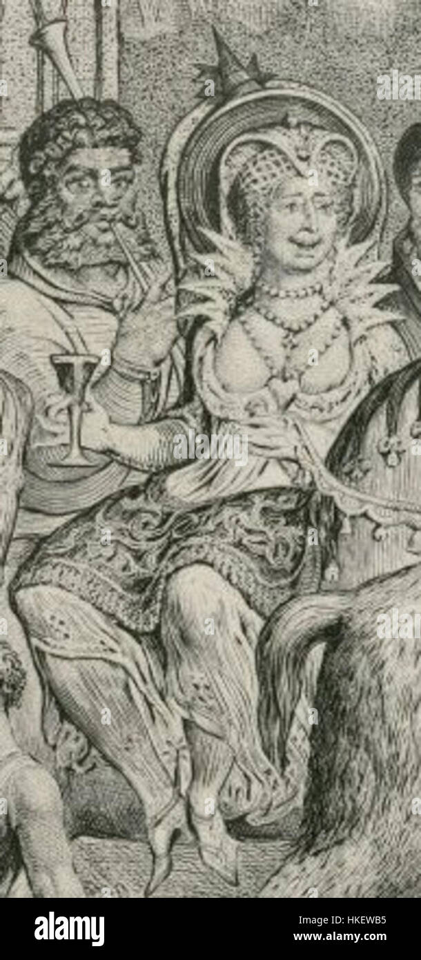 This artwork by William Blake presents 'The Wife of Bath' from Geoffrey ...