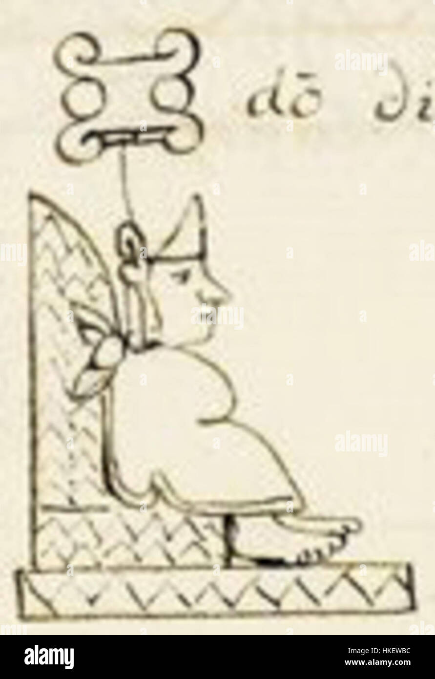 Tehuetzquititzin, an Aztec ruler, is depicted in this artwork ...