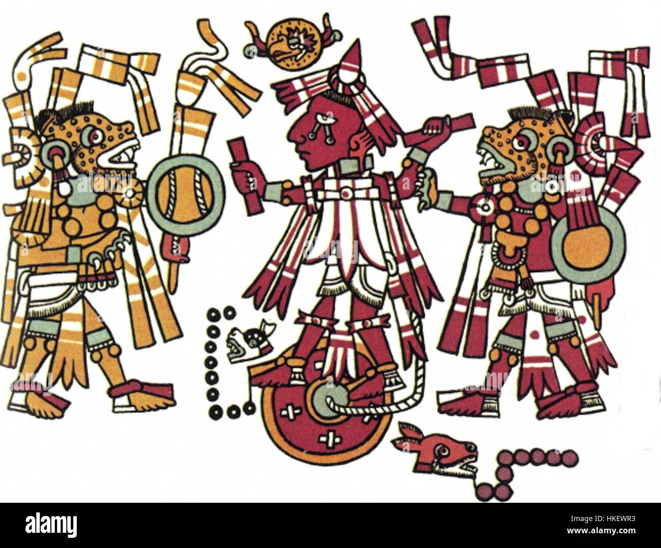 A page from the Codex Zouche Nuttall, an ancient Mixtec manuscript ...