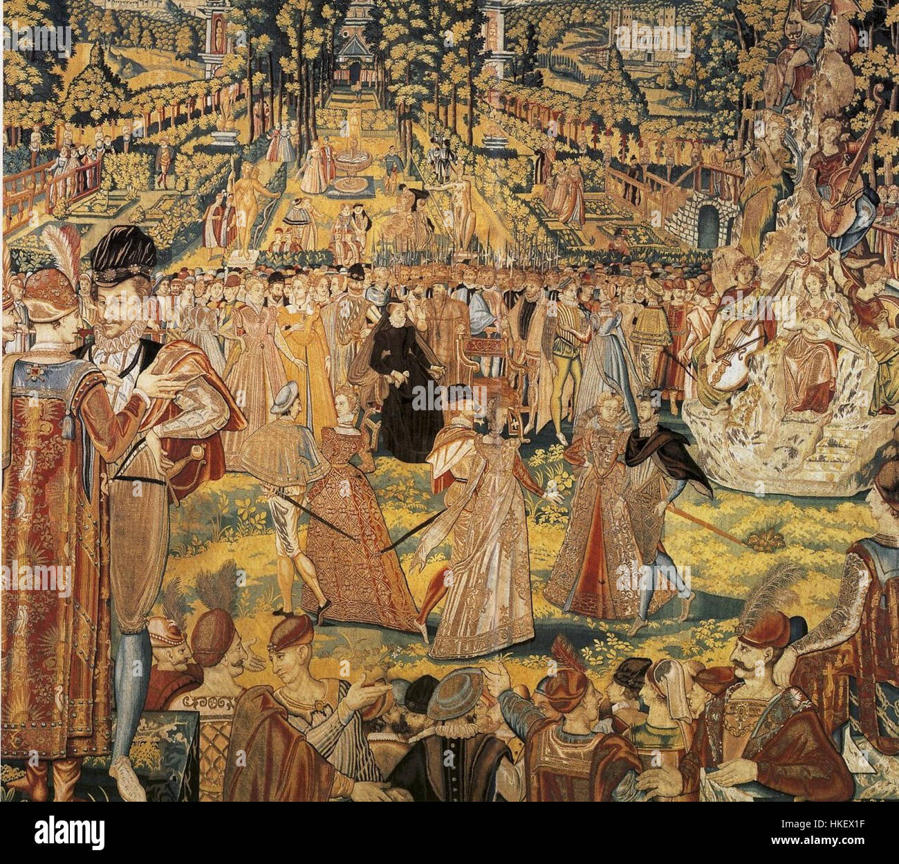 The Valois Tapestry, a magnificent work of art, represents scenes from ...