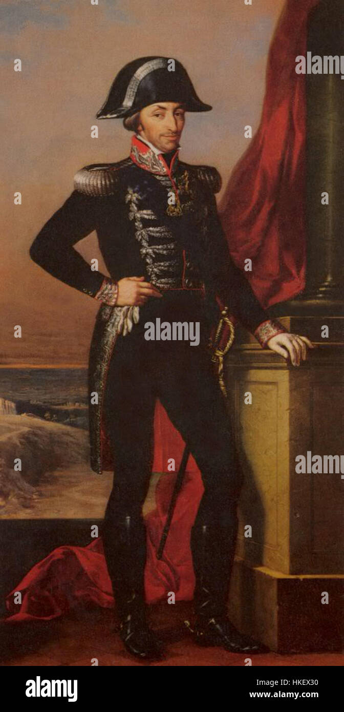 A portrait of Vittorio Emanuele I, the King of Sardinia from 1802 to ...