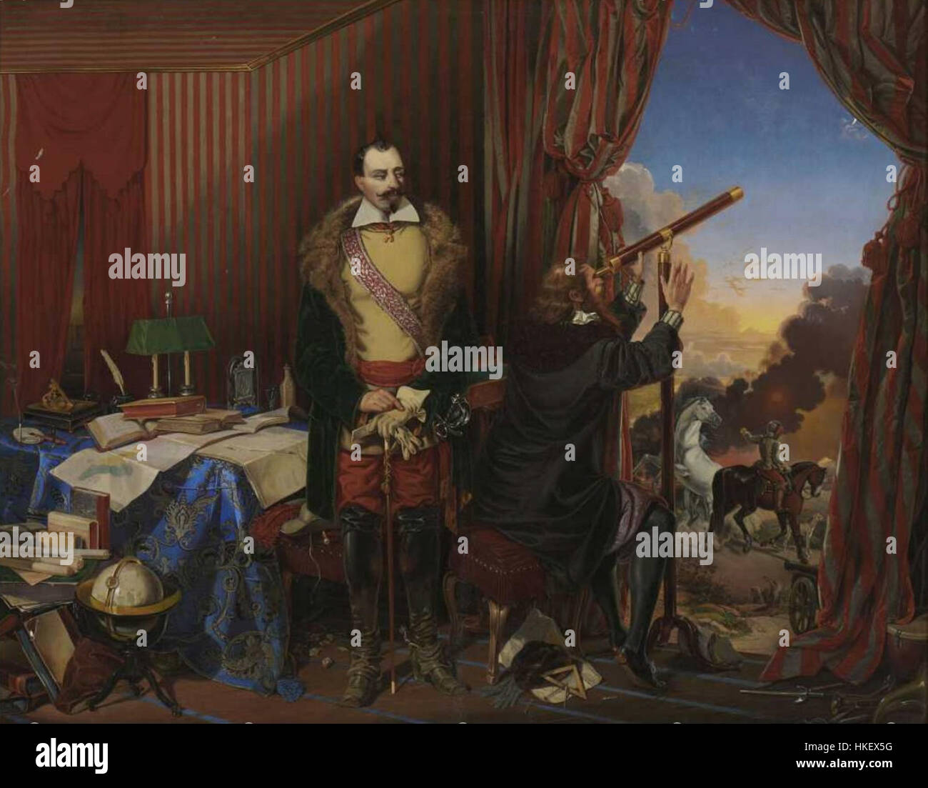 This 19th-century painting depicts Wallenstein, the famous general ...