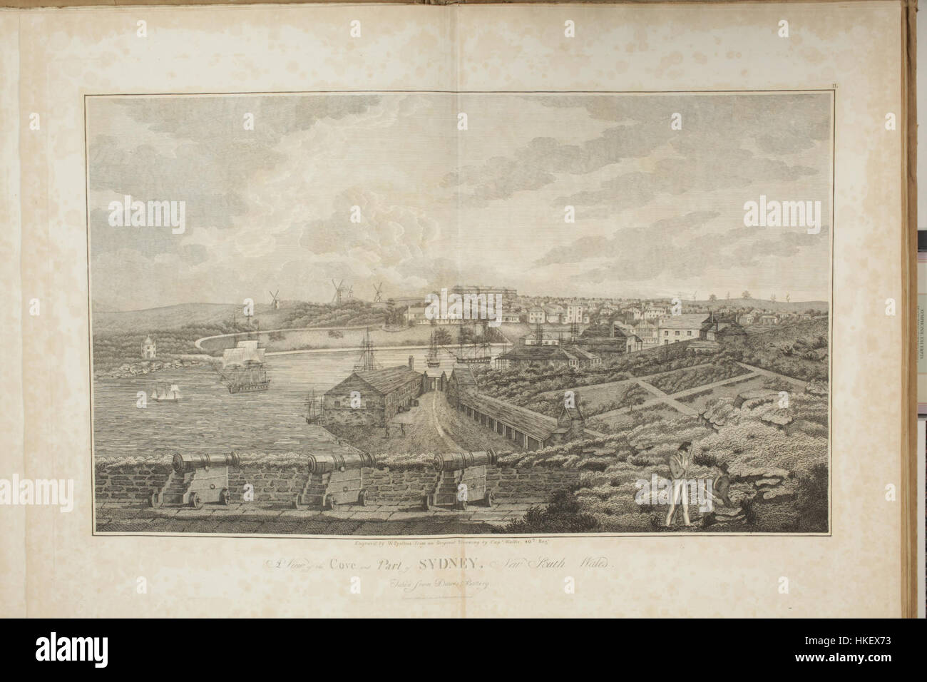 This painting, 'Sydney Cove 1821,' depicts the early European ...